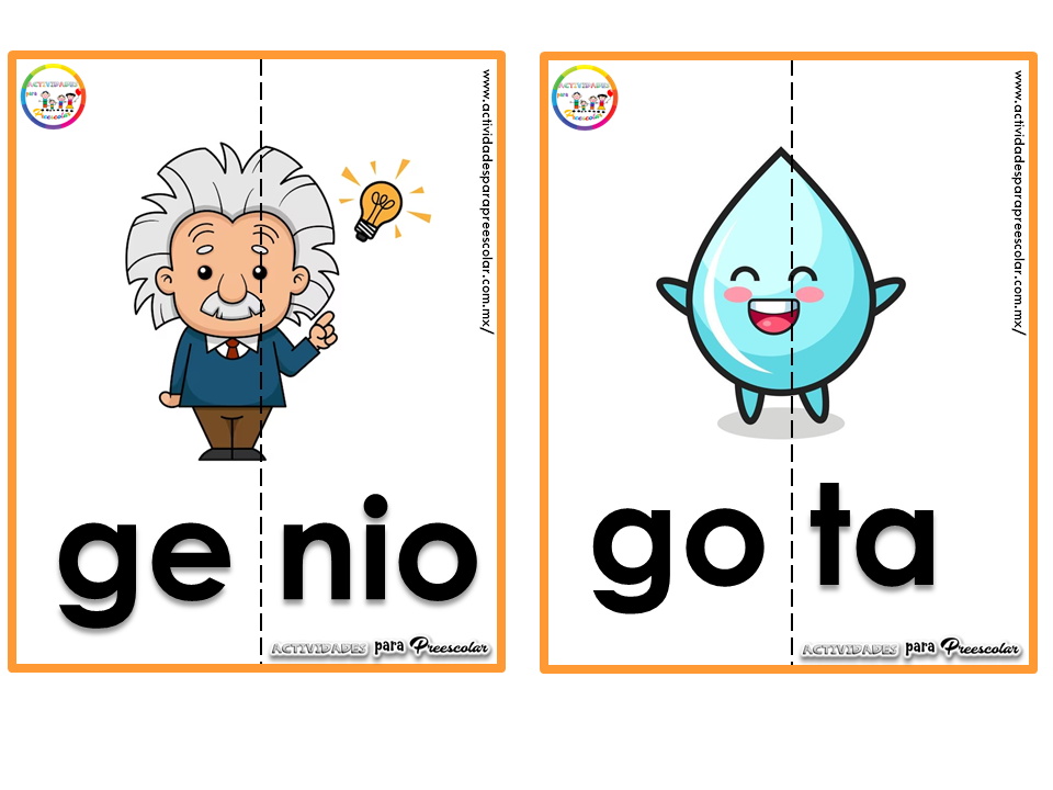 Tarjetas de Sílabas