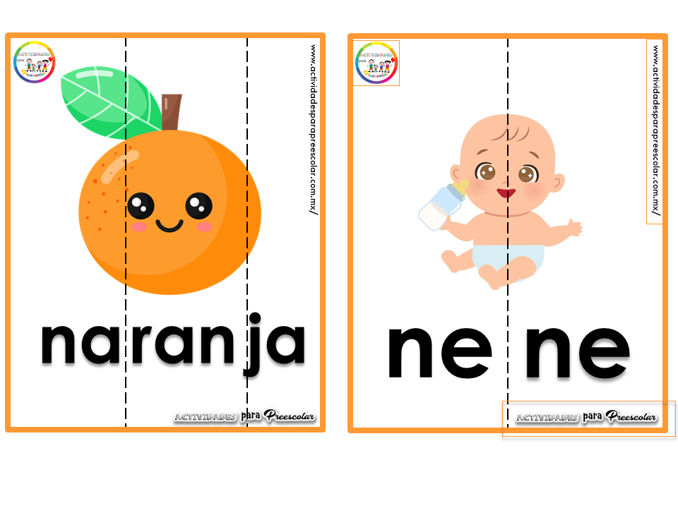 Tarjetas de Sílabas